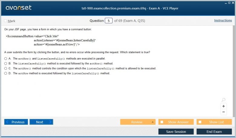 Oracle Java Certification Exam Dumps And Practice Test Questions