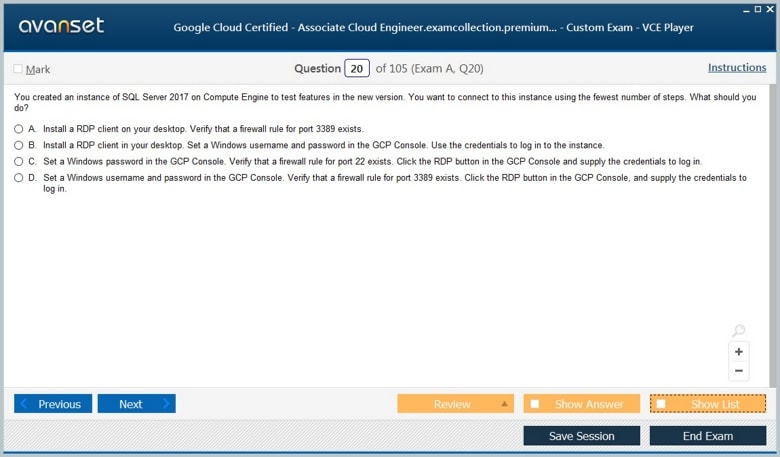 Google Associate Cloud Engineer Test Practice Test Questions, Exam ...